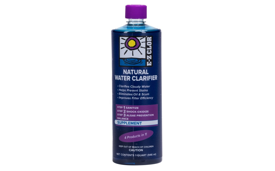 E-Z CLOR NATURAL WATER CLARIFIER 1qt #47247890 - www.poolcraftusa.com